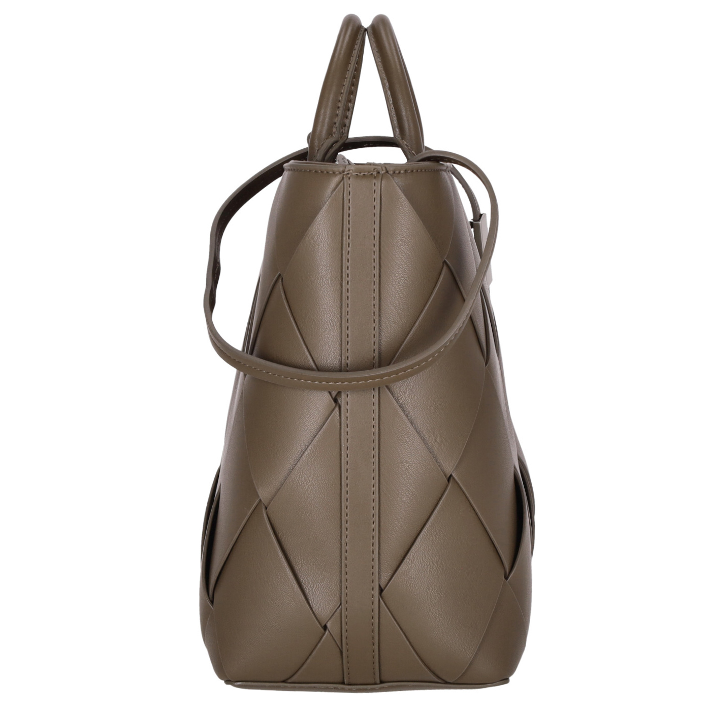 Calvin Klein Henkeltasche CK Woven Medium Tote teak | Koffer-Kopf