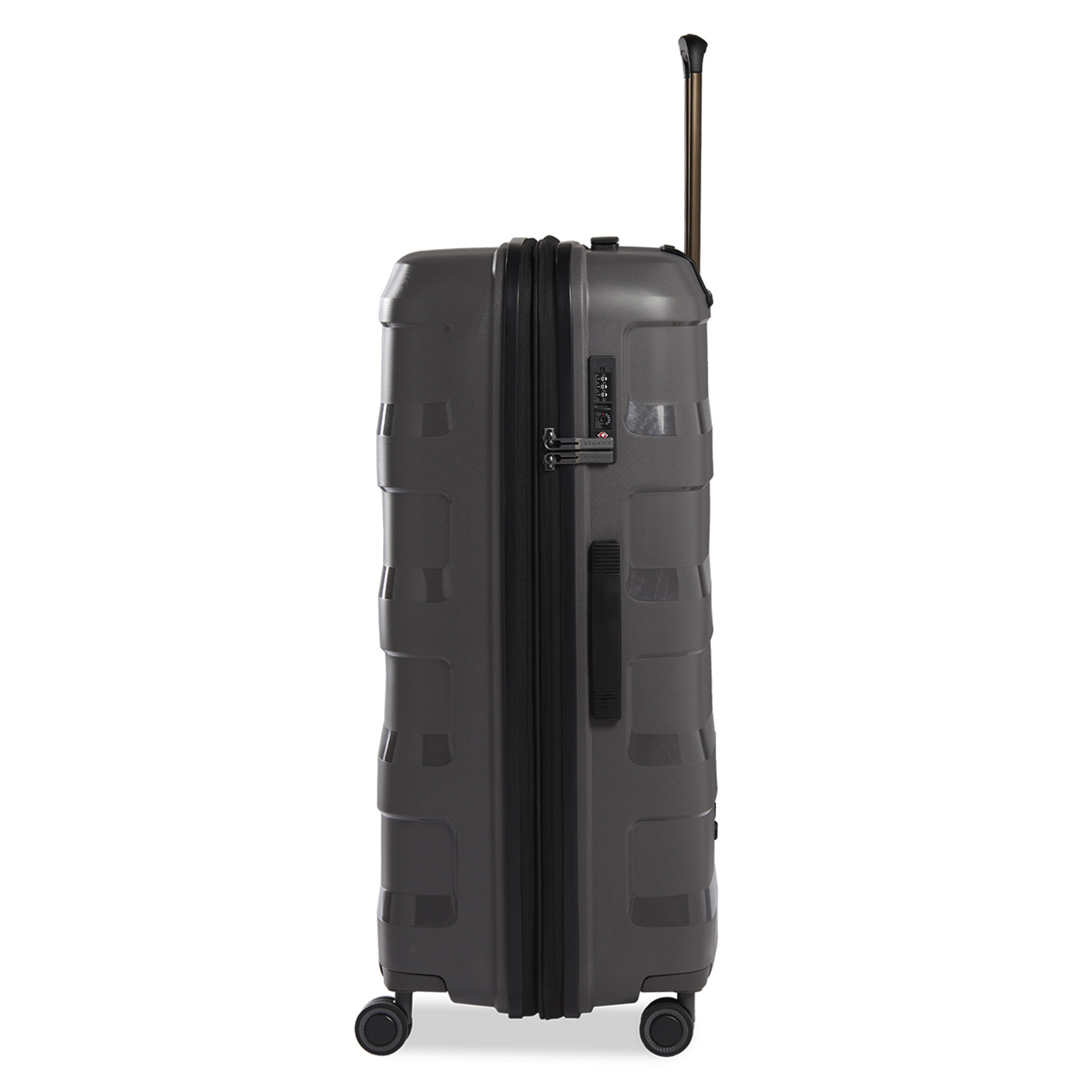 STRATIC Trolley Straw + L 76cm dark grey | Koffer-to-go