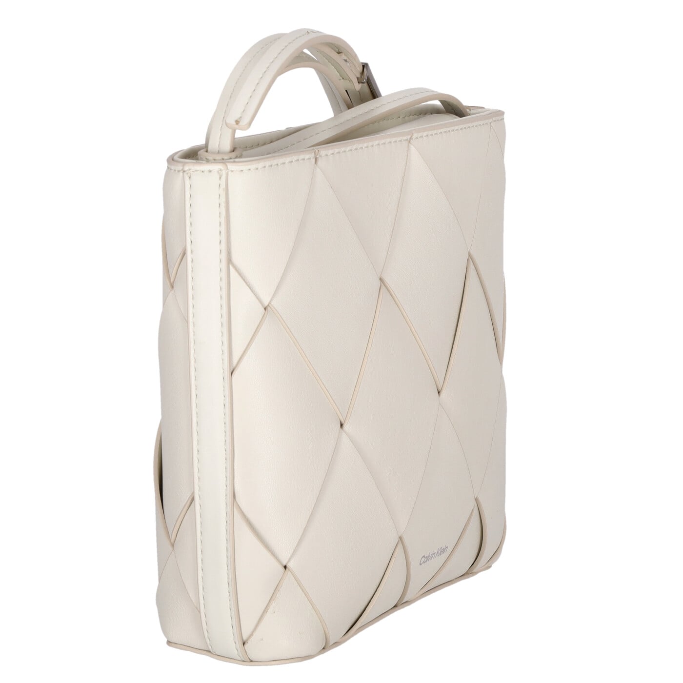Calvin Klein Umhängetasche CK Woven Square Crossbody chalk | Koffer-Kopf