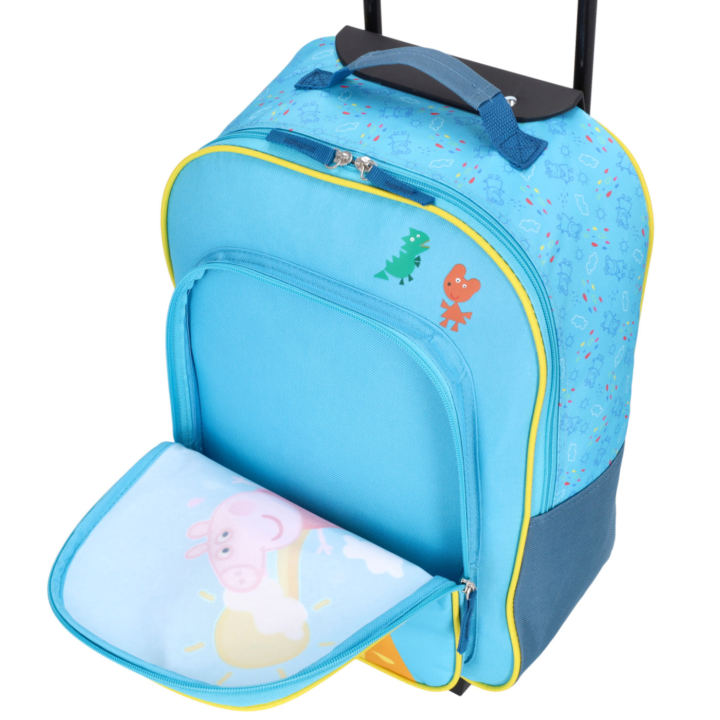 Fabrizio Kids Kinderkoffer Peppa Pig türkis | Koffer-Kopf