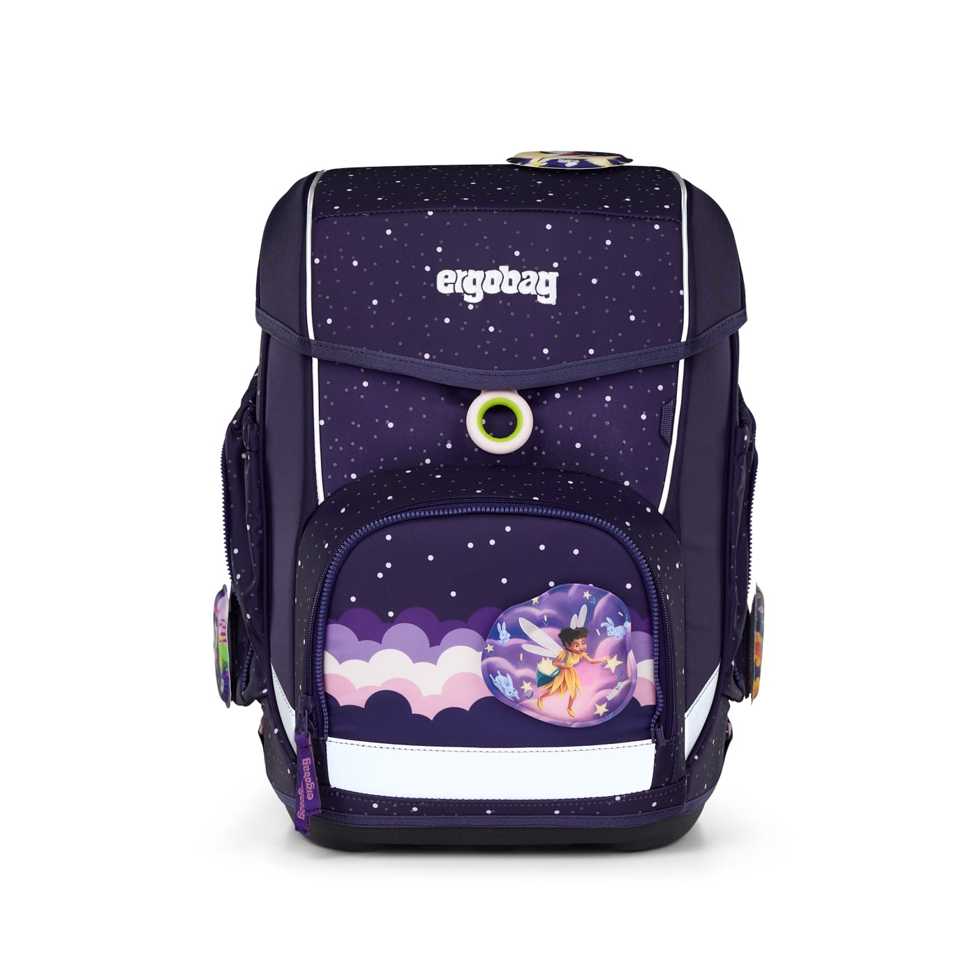 Ergobag Schulranzen Set 5tlg. Cubo (2025) SternguckBär (REFLEX GLOW Edition) | Koffer-to-go