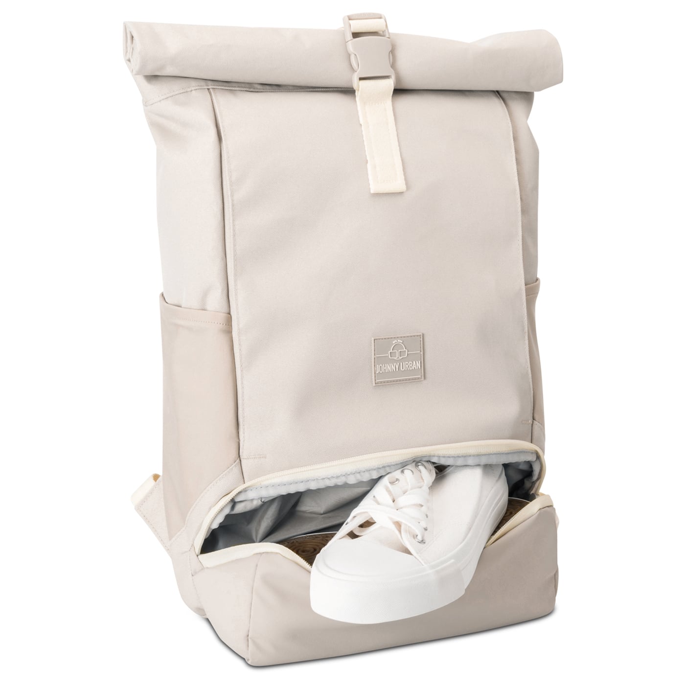 JOHNNY URBAN Rucksack Allen Rolltop Medium sand | Koffer-to-go
